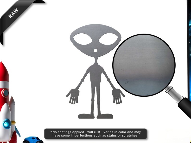 Alien Metal Cut Out - Etsy