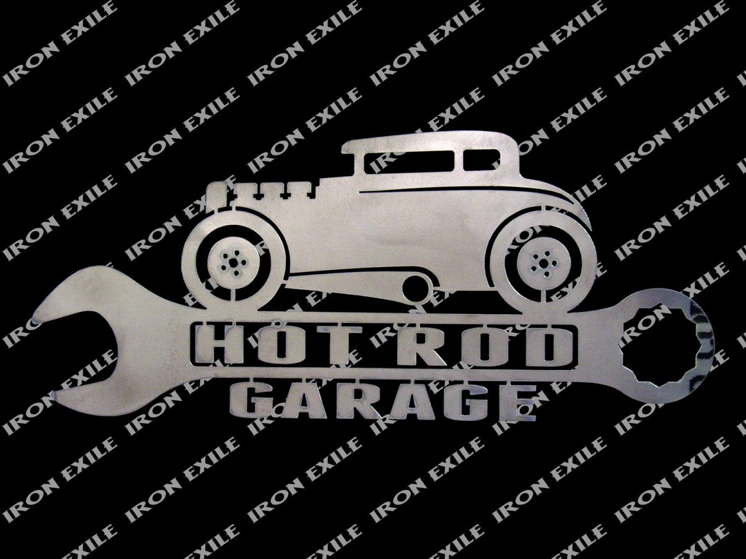Hot Rod Coupe Garage Metal Wall Art Sign Street Rat Rod Speed - Etsy