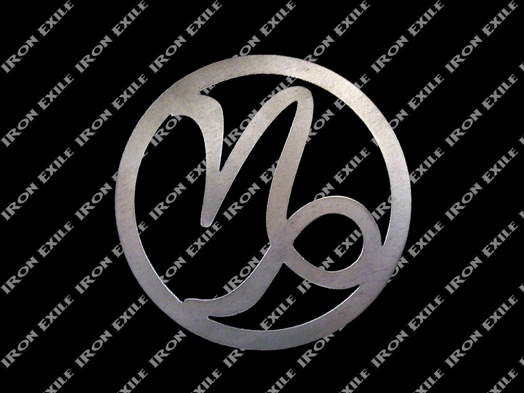 Capricorn Metal Wall Art Pendant Astrology Zodiac Horoscope Goat USA ...
