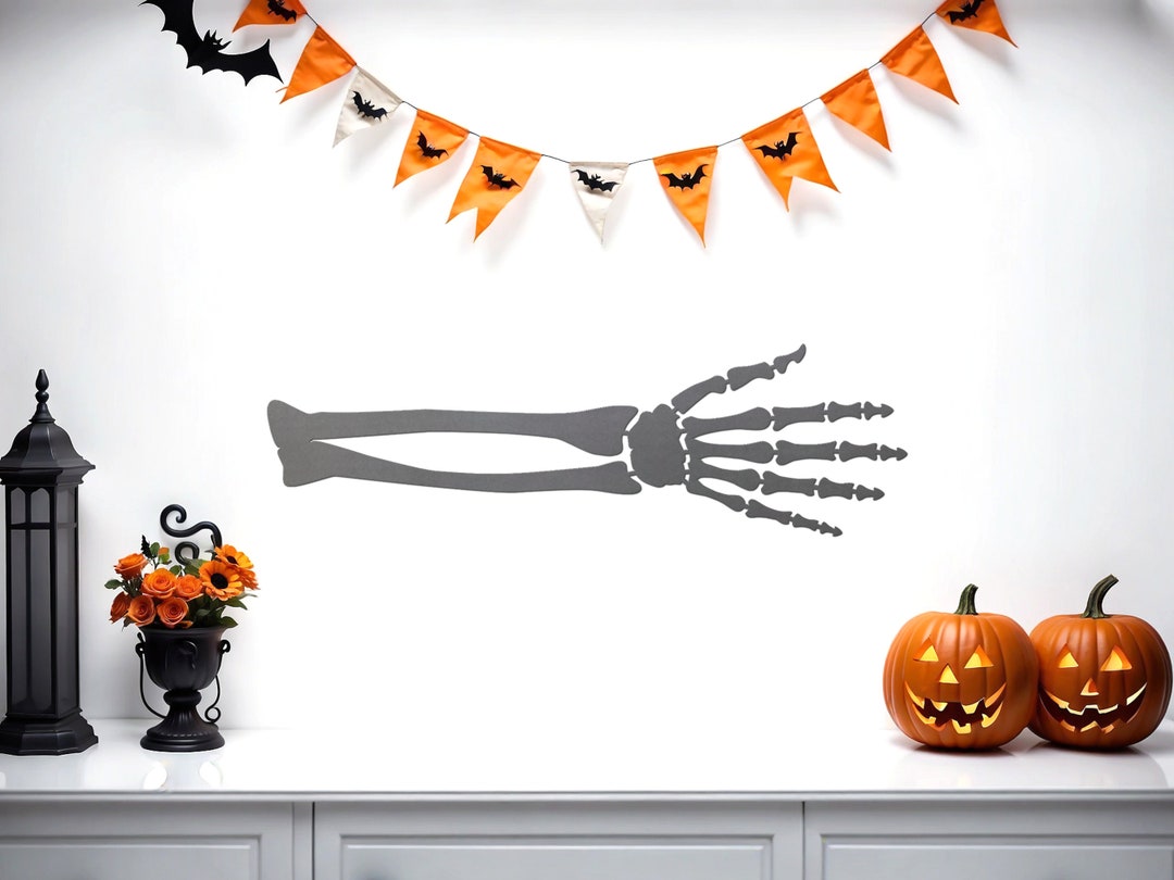 Skeleton Arm Metal Plasma Cut Out Stencil for Hot Rat Rod Rockabilly ...