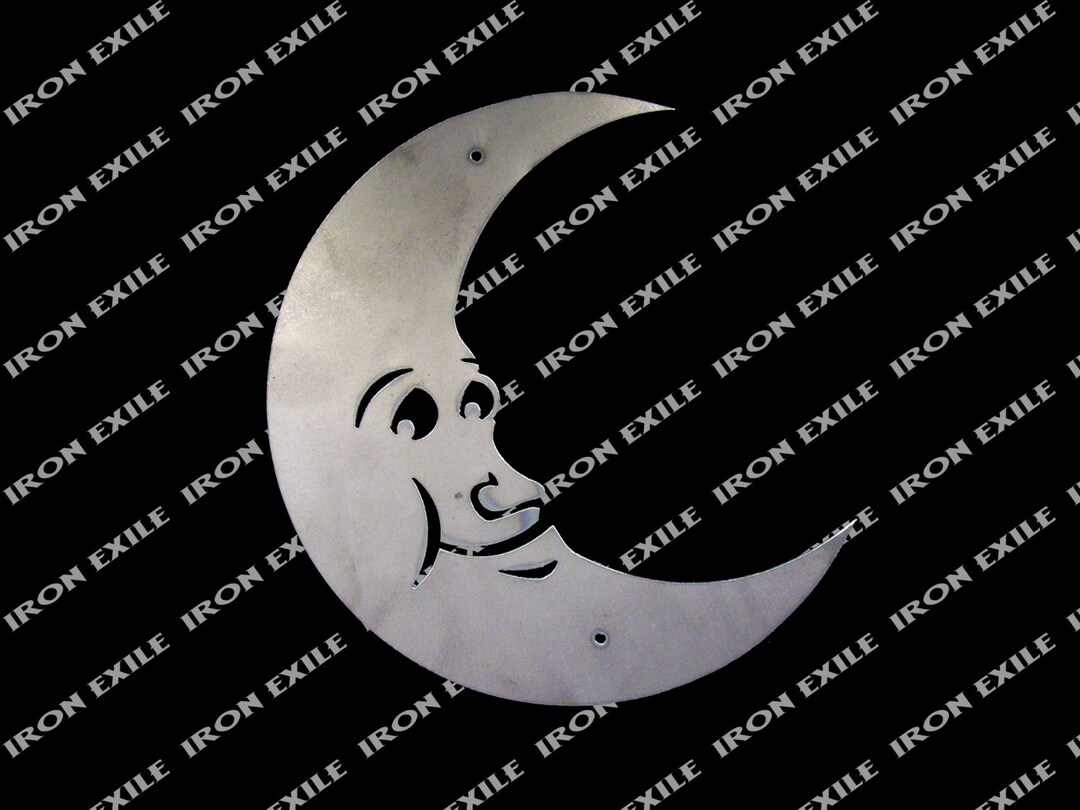 Outhouse Moon Face Metal Sign Wall Art Bathroom Decor Cute USA - Etsy