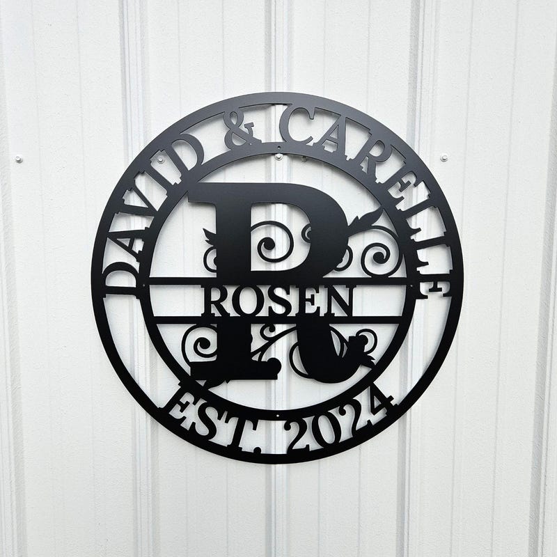 Metal Monogram - Etsy