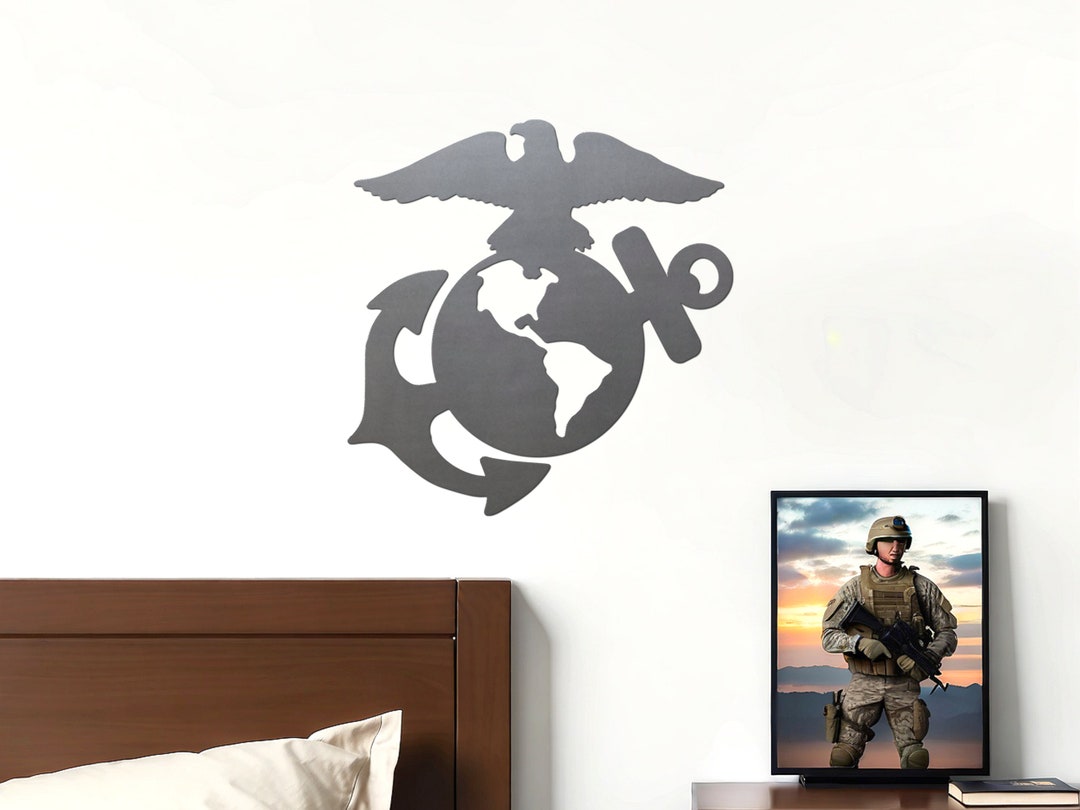 Sm. USMC Ega Marine Corps. Marines Metal Art Wall Sign Gift Idea ...