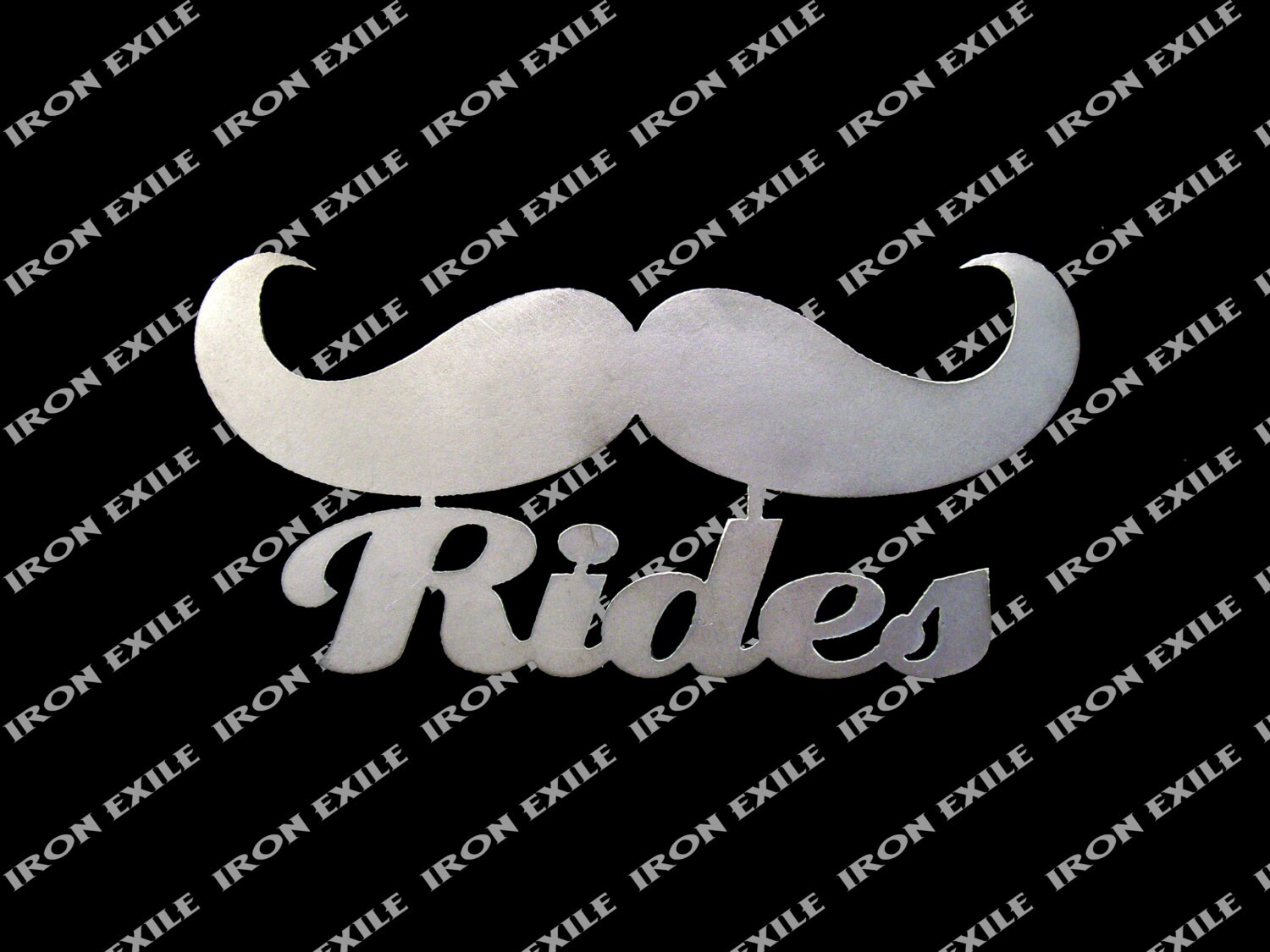 Mustache Rides Funny Mancave Metal Plasma Cut Sign Prank Gag | Etsy