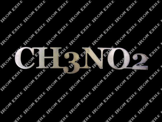 CH3NO2 Metal Sign Nitro Methane | Etsy
