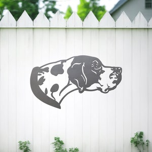 Hound Dog Head Metal Wall Art Sign Hunting Dog Plaque Great Gift Idea ...