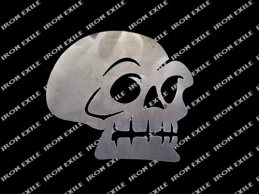 Skull Wacky Metal Stencil Wall Art Garage Hot Rat Rod Motorcycle ...