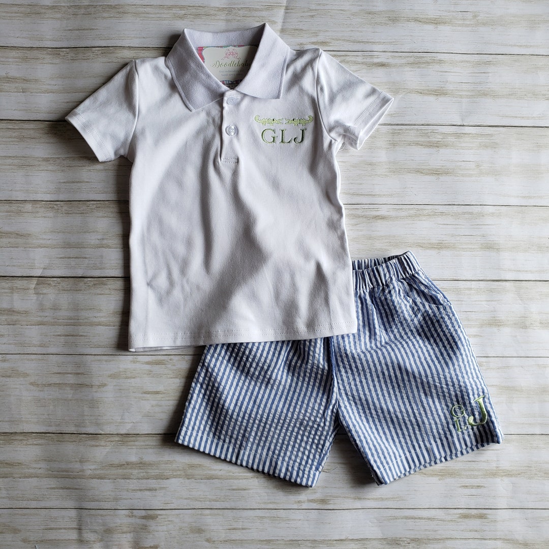 Boy Short Set, Boy Summer Outfit, Boy Custom Short, Boy Summer Set ...