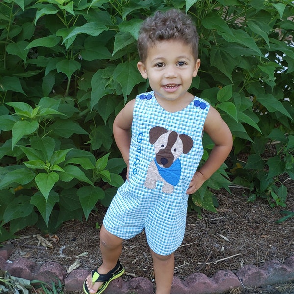 Boy Romper - Etsy