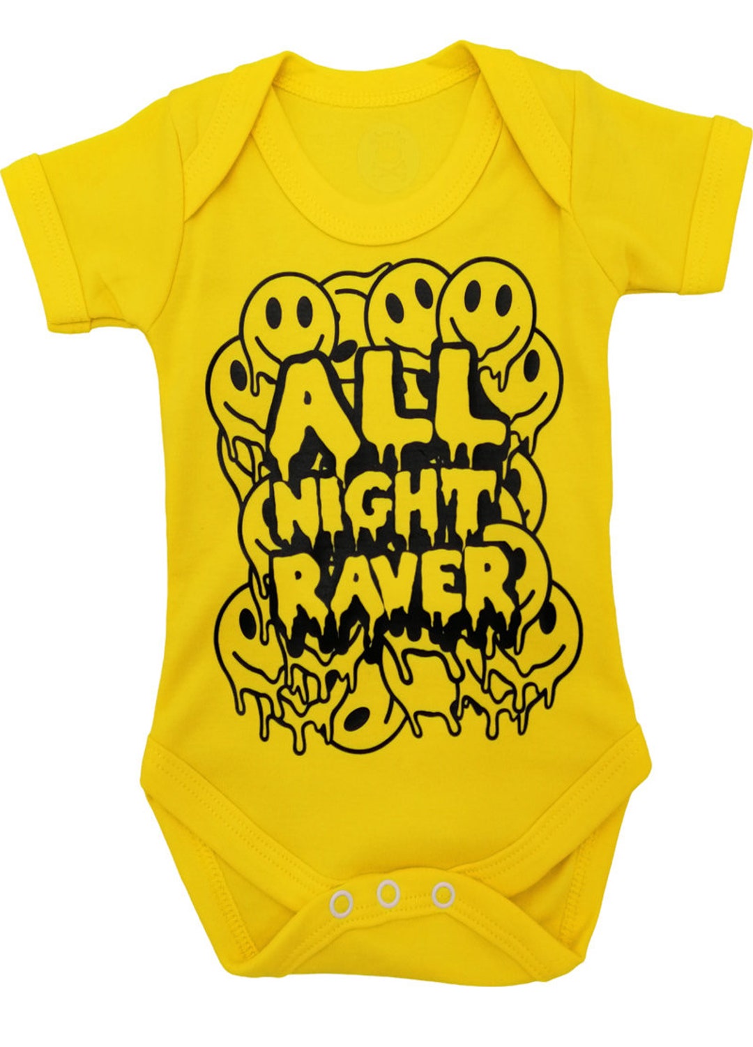 ALL NIGHT RAVER Cool Baby Grow Rave Dnb Dance Music Baby Bodysuit Vest ...