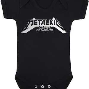 METAL KID Master of Parents Baby Grow Rock Music Heavy Metal - Etsy