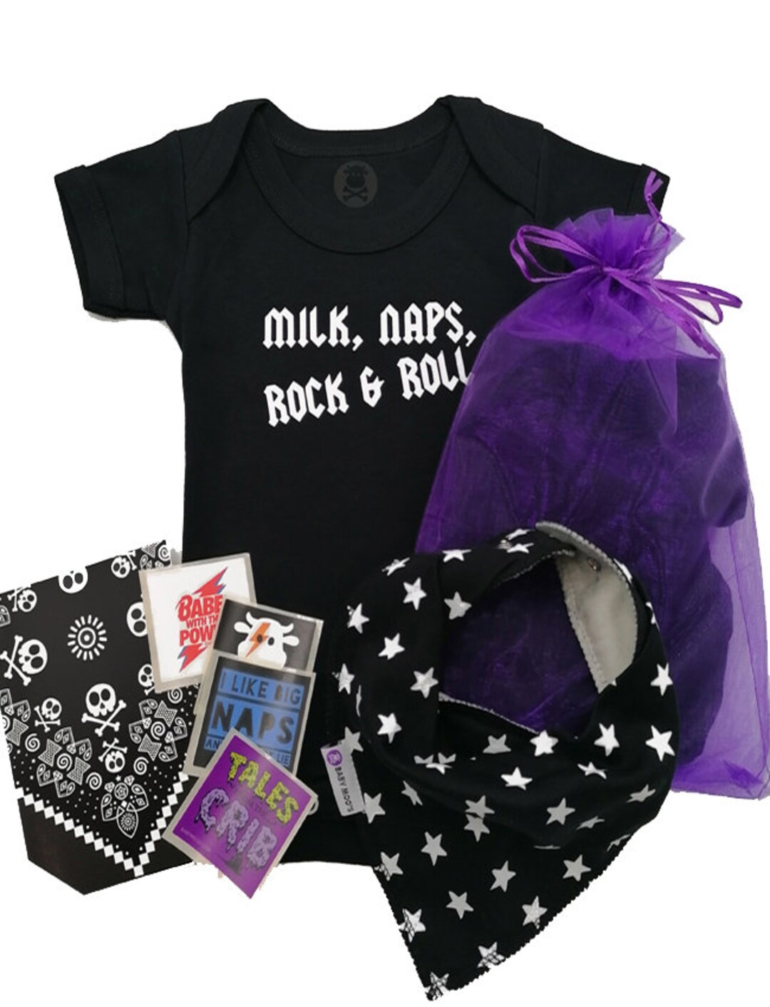 Rock N Roll Baby Gift Set / Bag Rock Star Baby Shower Gift for Unique ...