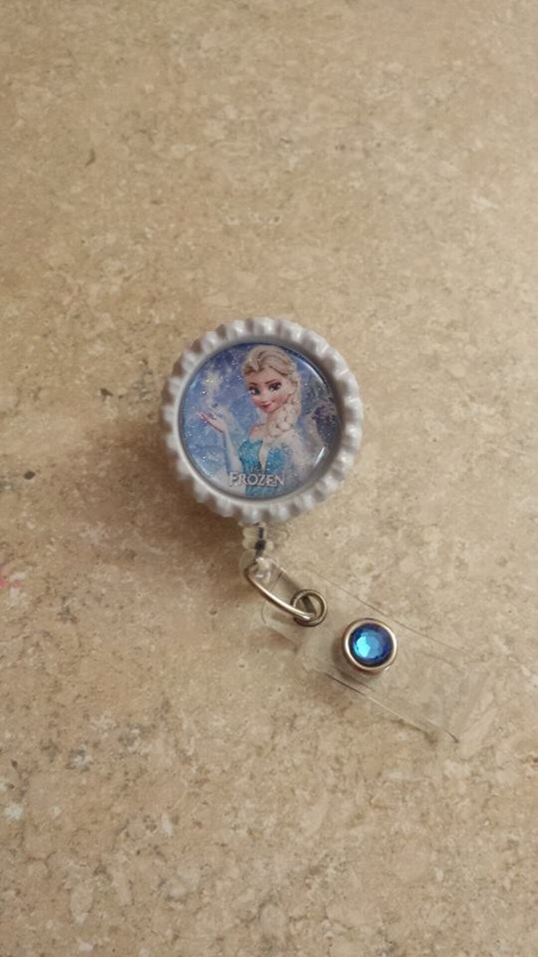 Frozen Elsa Retractable Badge Reel: Snow Queen Alligator Clip - Etsy