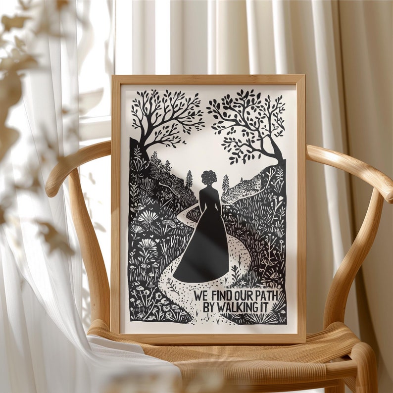 Empowerment Wall Art, We Find Our Path Quote Print, Inspirational Decor ...