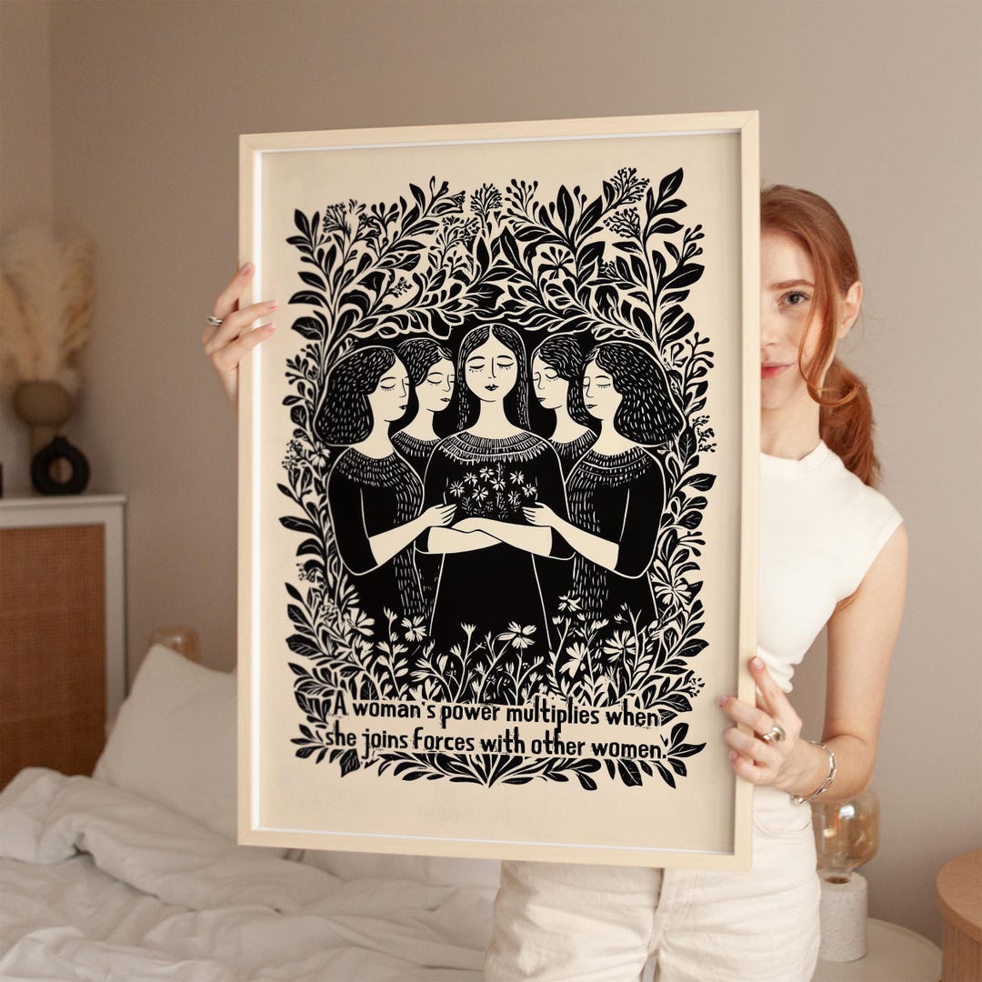 International Women’s Day Art Print, Feminist Empowerment Poster, Women ...
