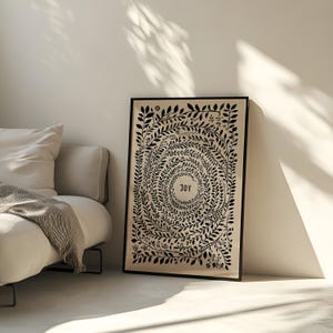 Custom Word of the Year Artwork, Personalized Motivational Print ...