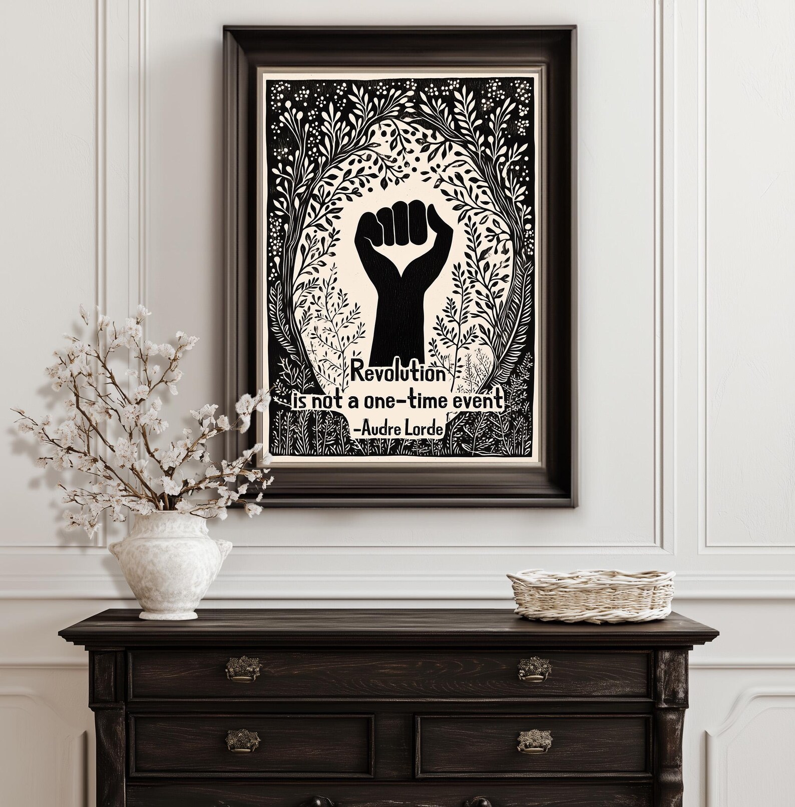 Feminist Wall Art Print, Audre Lorde Quote, Revolution is Not a One ...