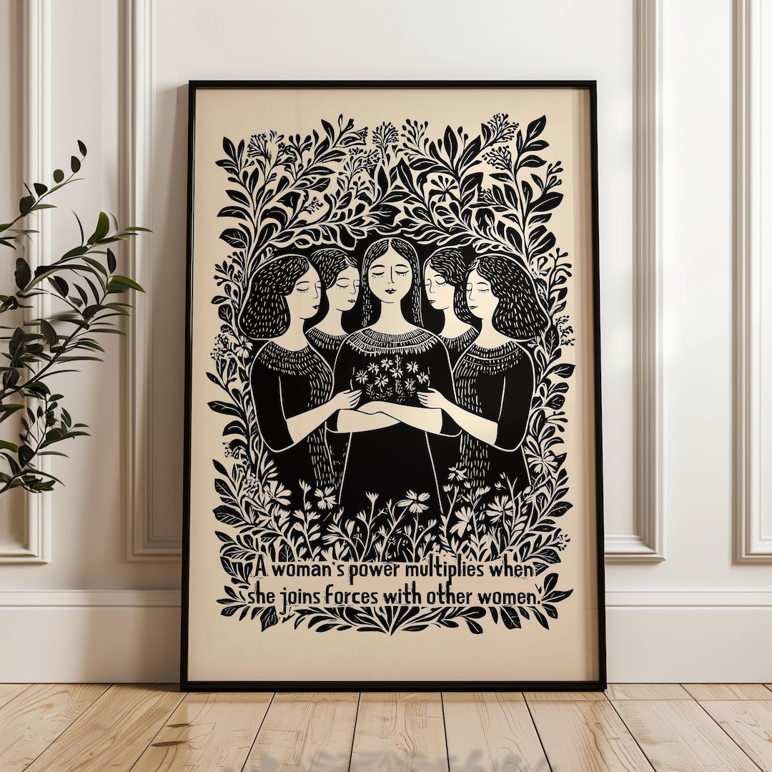 Women’s Power Art Print, Feminist Inspirational Wall Art, Empowerment ...
