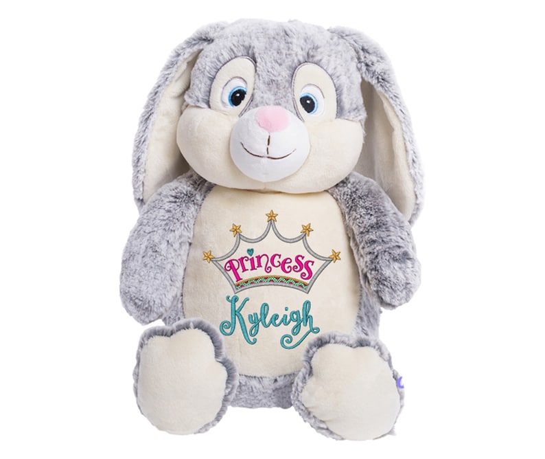 Personalized Cubbies Gray Bunny Birth Announcement Adoption - Etsy