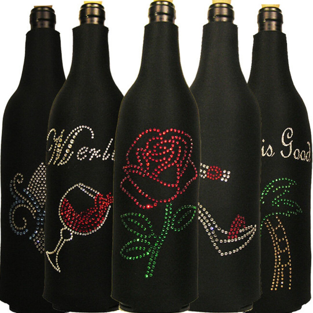 Wine Bottle Cover, Wine Lover Gift, Bottle Cover, Bottle Koolie, Huggie ...