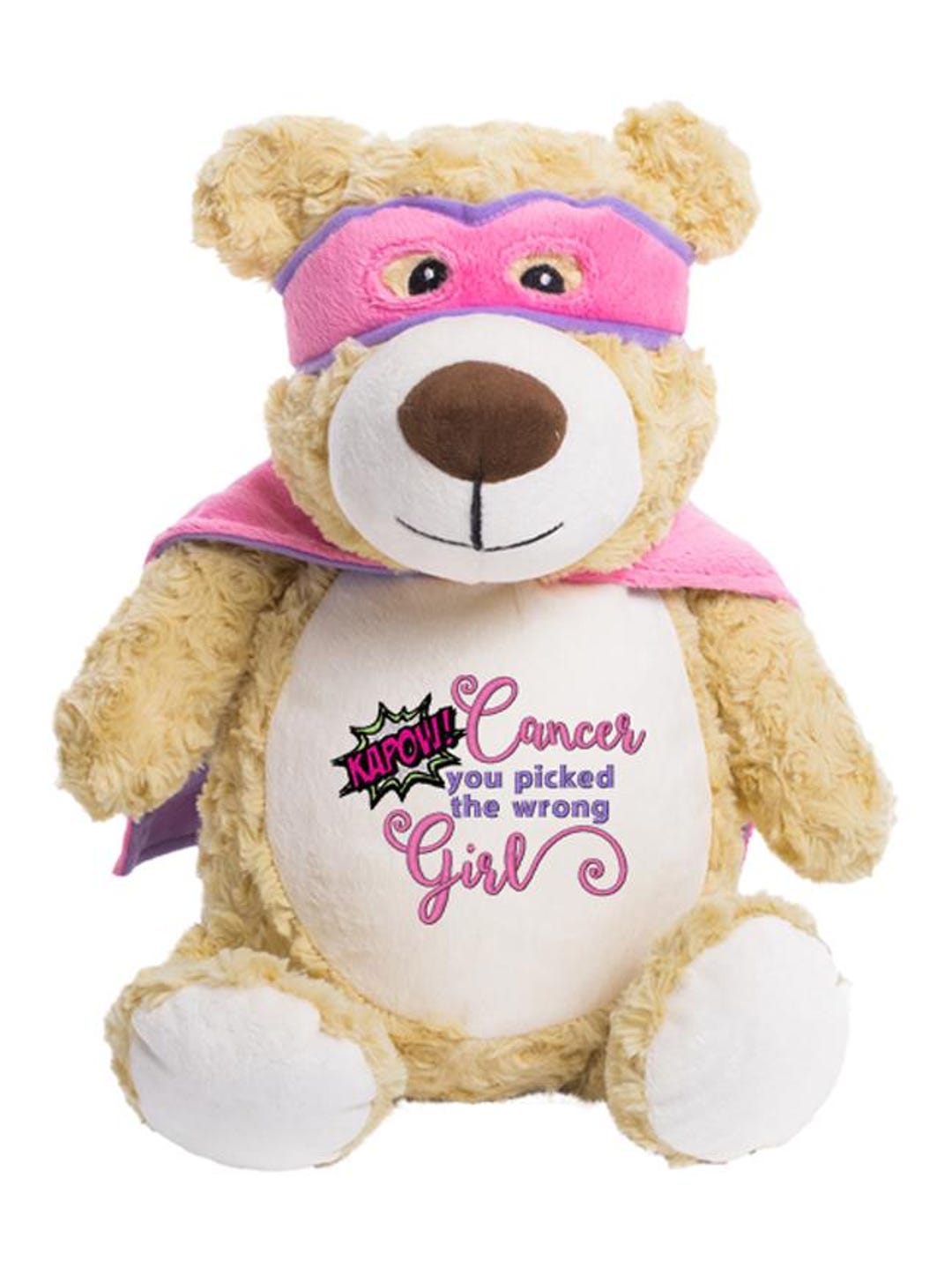 Cubbies Pink Hero Bear Stuffed Animal, Surgey Animal, Awareness Bear - Etsy