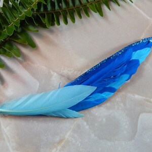 Blue Feather Hat Pin - Arrow Shape Hat Accessory - Cowboy Hat Trim ...