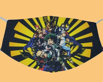 My Hero Academia Face Mask - Etsy