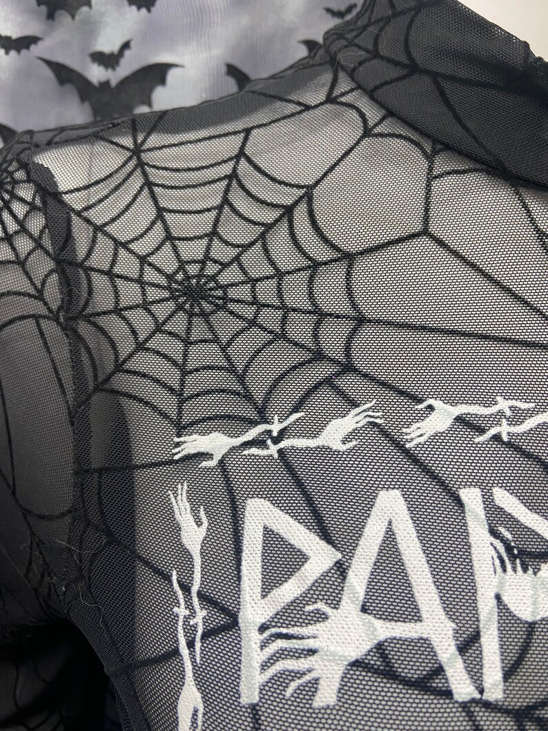 Part 1 Bodysuit Sheer Spiderweb Design Long Sleeve Fashion | Etsy