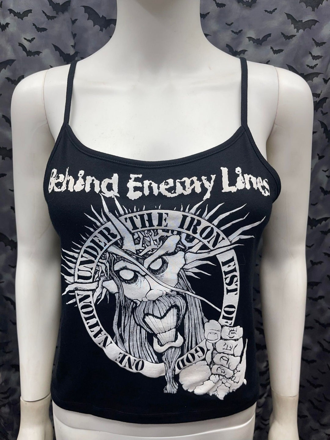 Behind Enemy Lines Crop Tank Top, Crust Punk, Aus Rotten - Etsy
