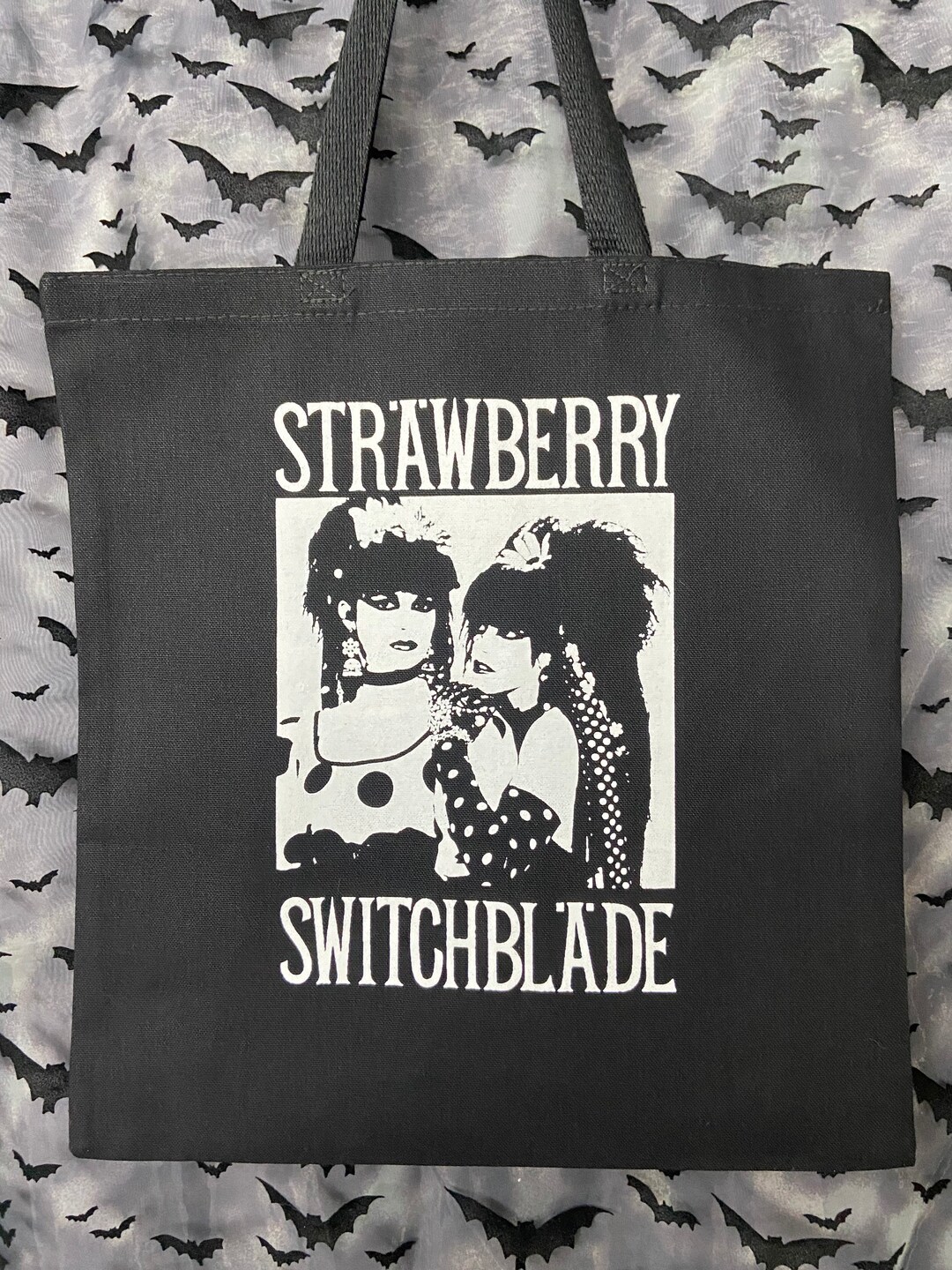 Tote Bag Strawberry Switchblade Goth Gothic Deathrock - Etsy