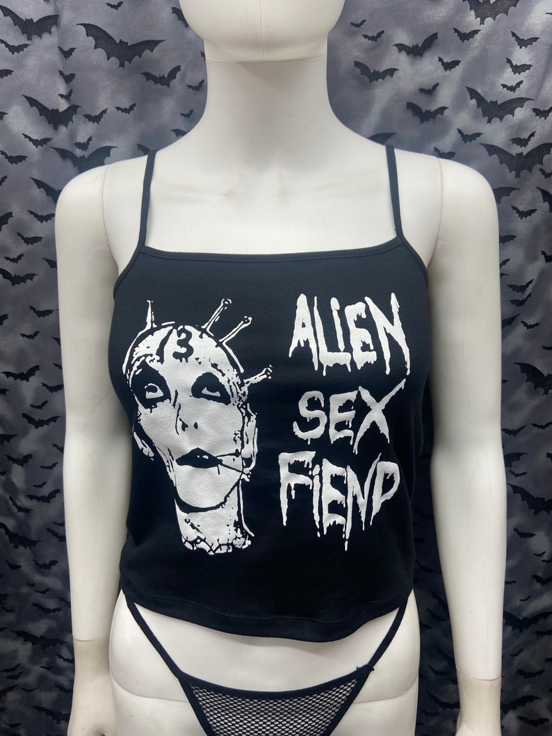 Tank Top Official Alien Sex Fiend Sleeveless Tank Goth Etsy