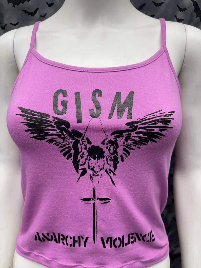 Gism Crop Tank Top Punk - Etsy