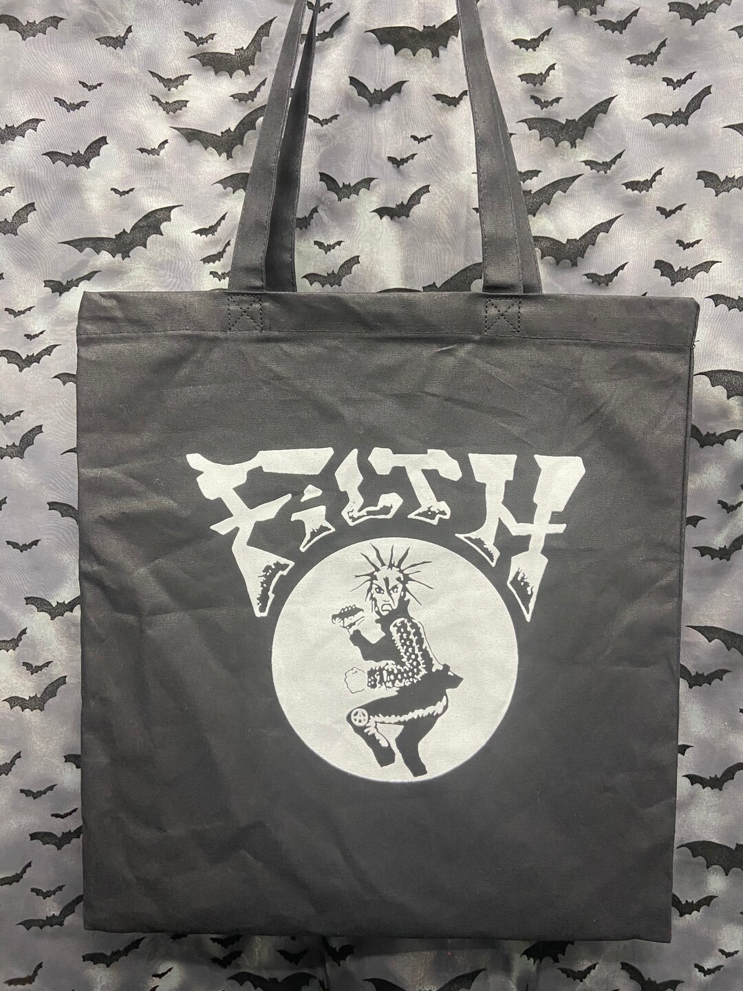 Tote Bag Filth Punk Rock Pogo Live the Chaos - Etsy