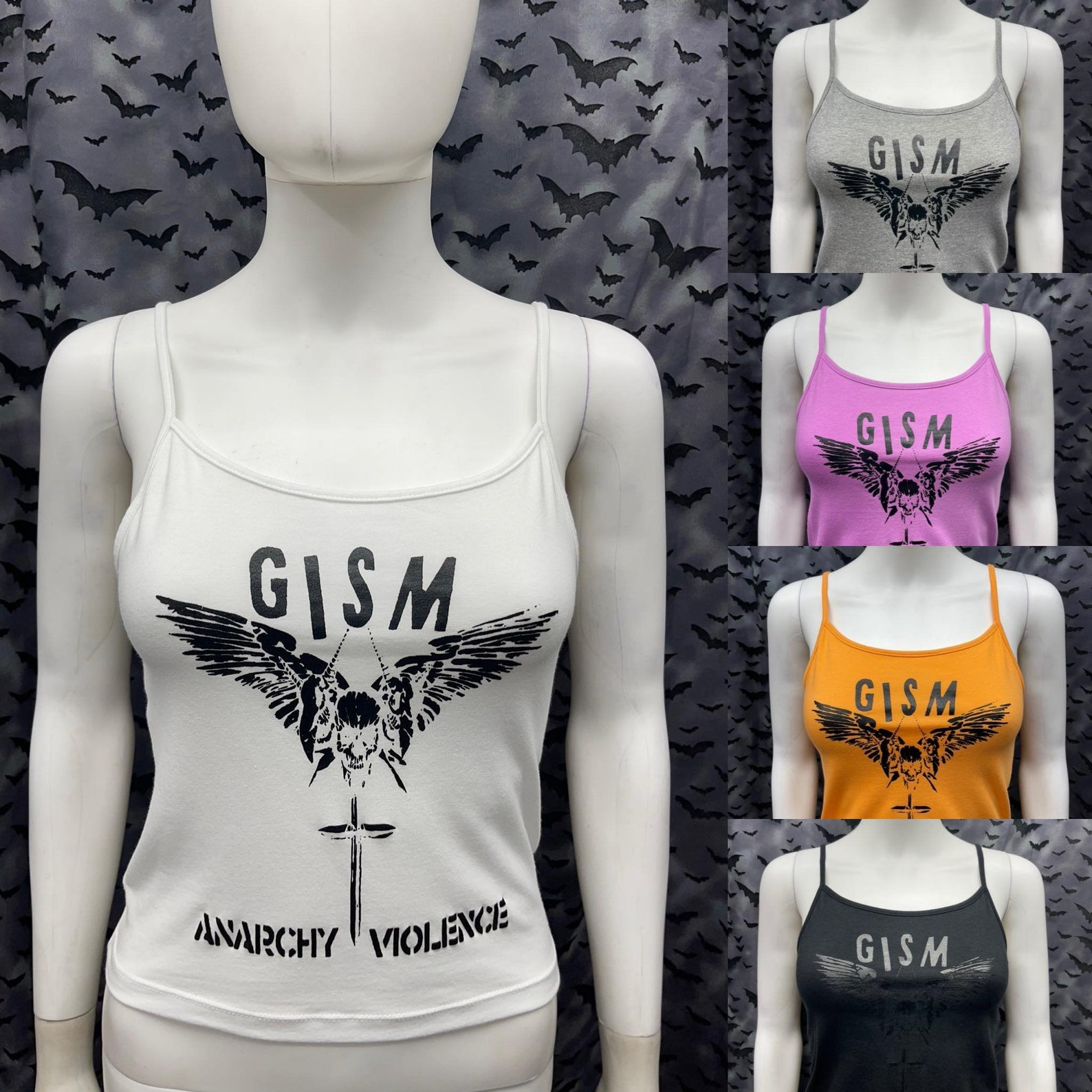 Gism Crop Tank Top Punk - Etsy