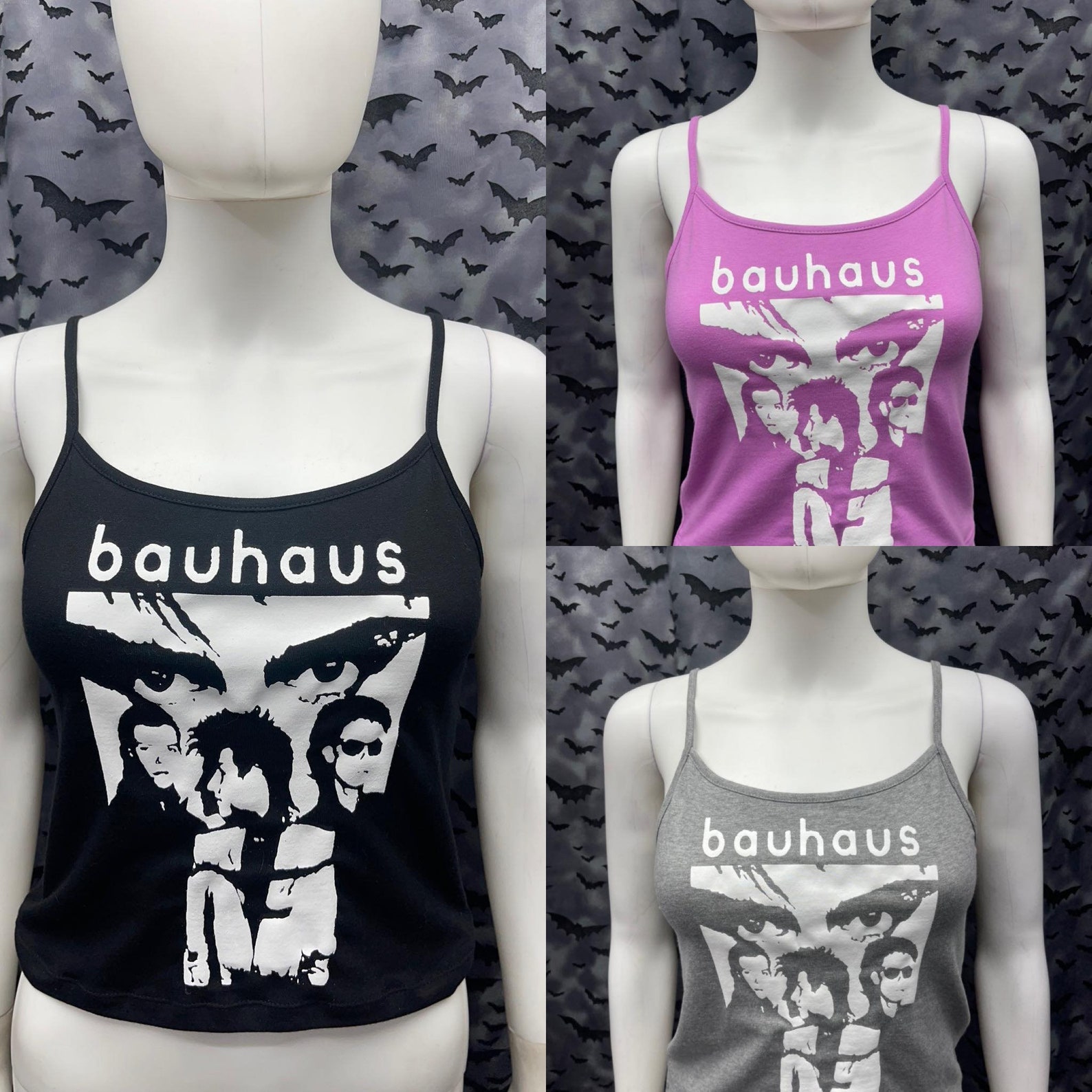 Bauhaus Crop Tank Top Punk Goth - Etsy