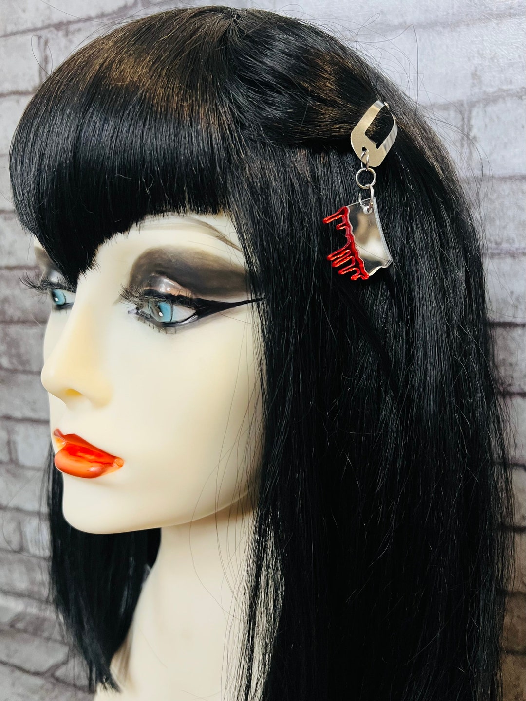 Hair Clip PAIR Bloody Hatchet Cleaver Horror - Etsy