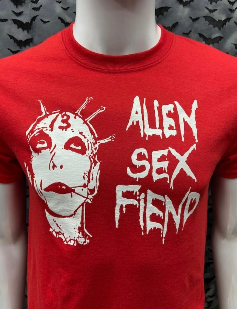 Tshirt Official Alien Sex Fiend Gothic Deathrock Goth Batcave Etsy