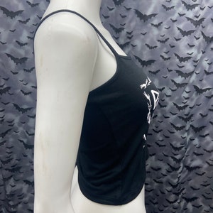 Part 1 Black Crop Tank Top Punk Anarcho - Etsy