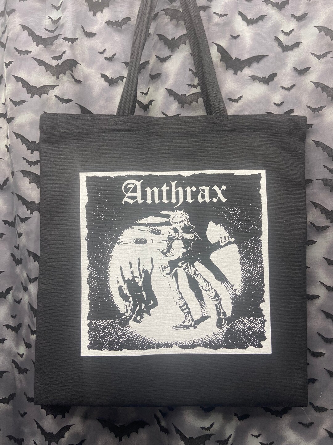 Tote Bag Anthrax Punk Anarcho Crust - Etsy