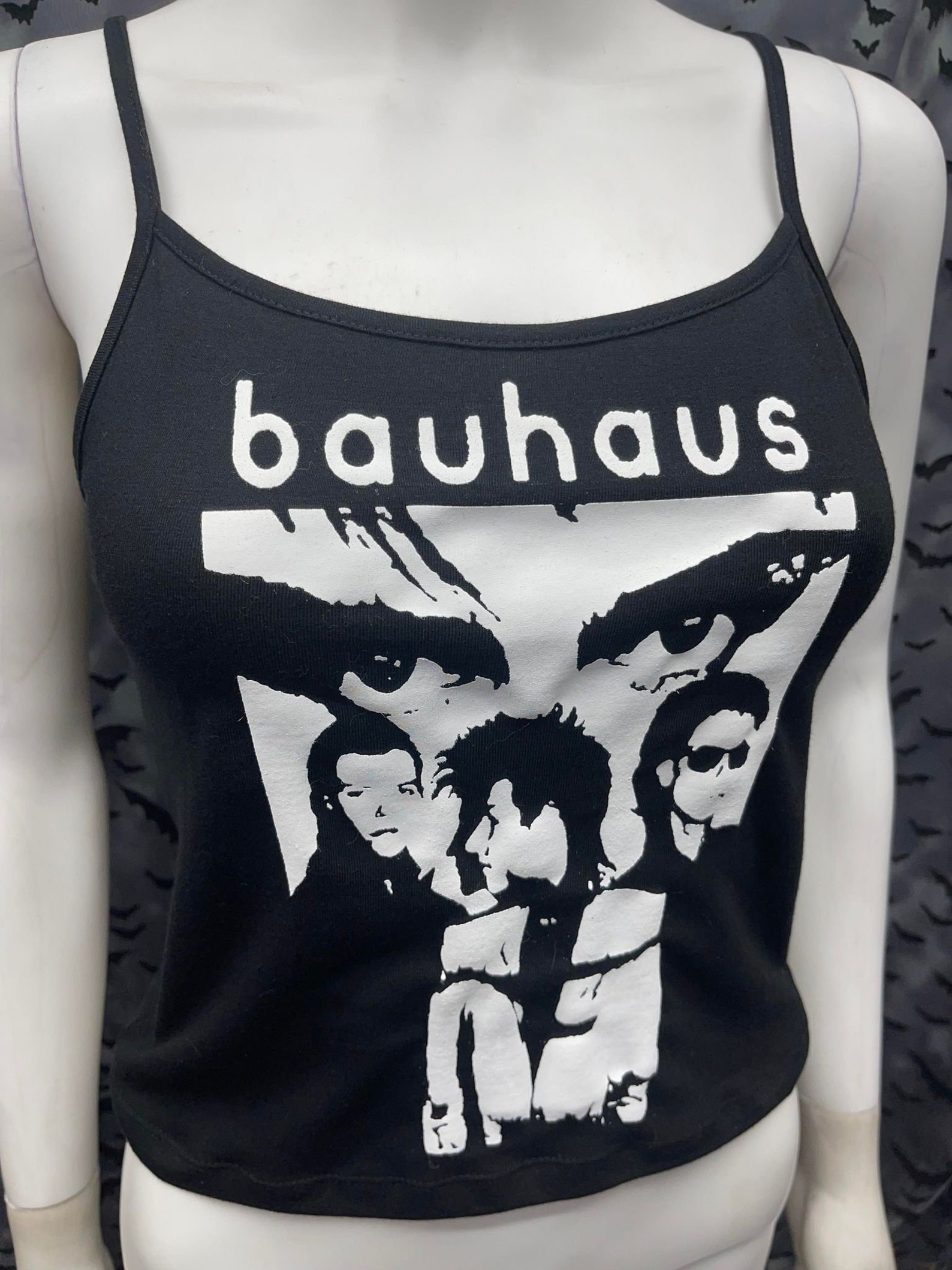 Bauhaus Crop Tank Top Punk Goth - Etsy