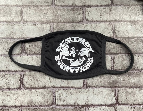 Face Mask Filth Destroy Everything Punk Anarcho | Etsy