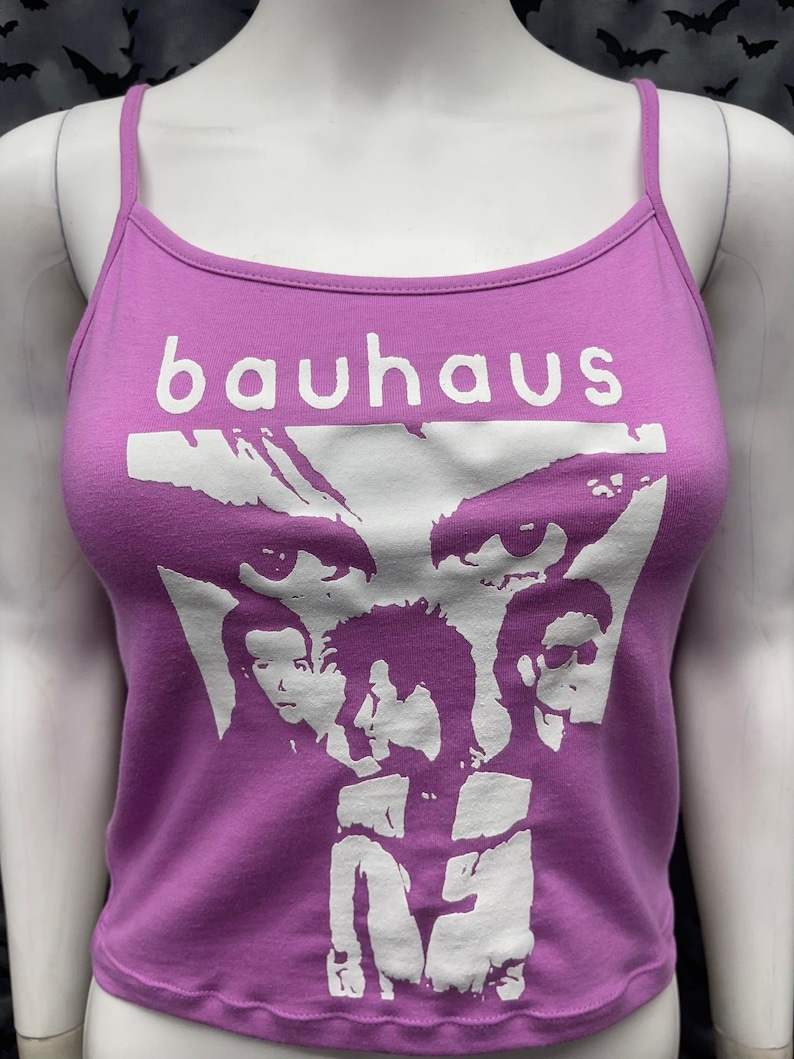 Bauhaus Crop Tank Top Punk Goth - Etsy