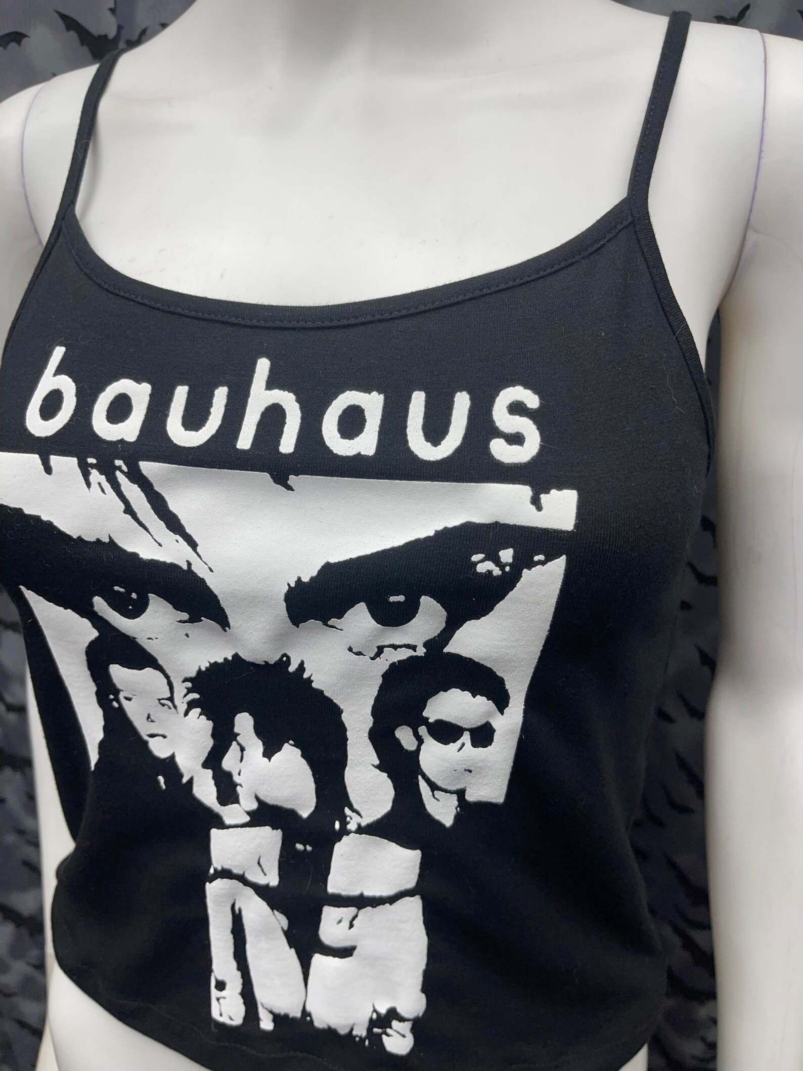 Bauhaus Crop Tank Top Punk Goth - Etsy
