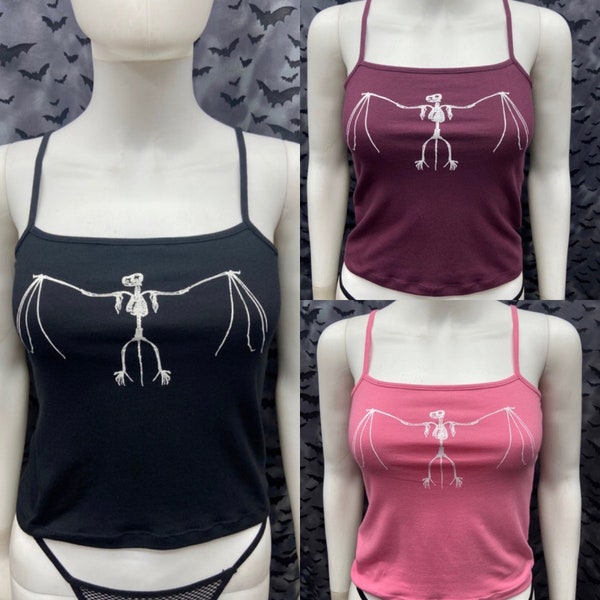 Gothic Bat Crop Top - Etsy