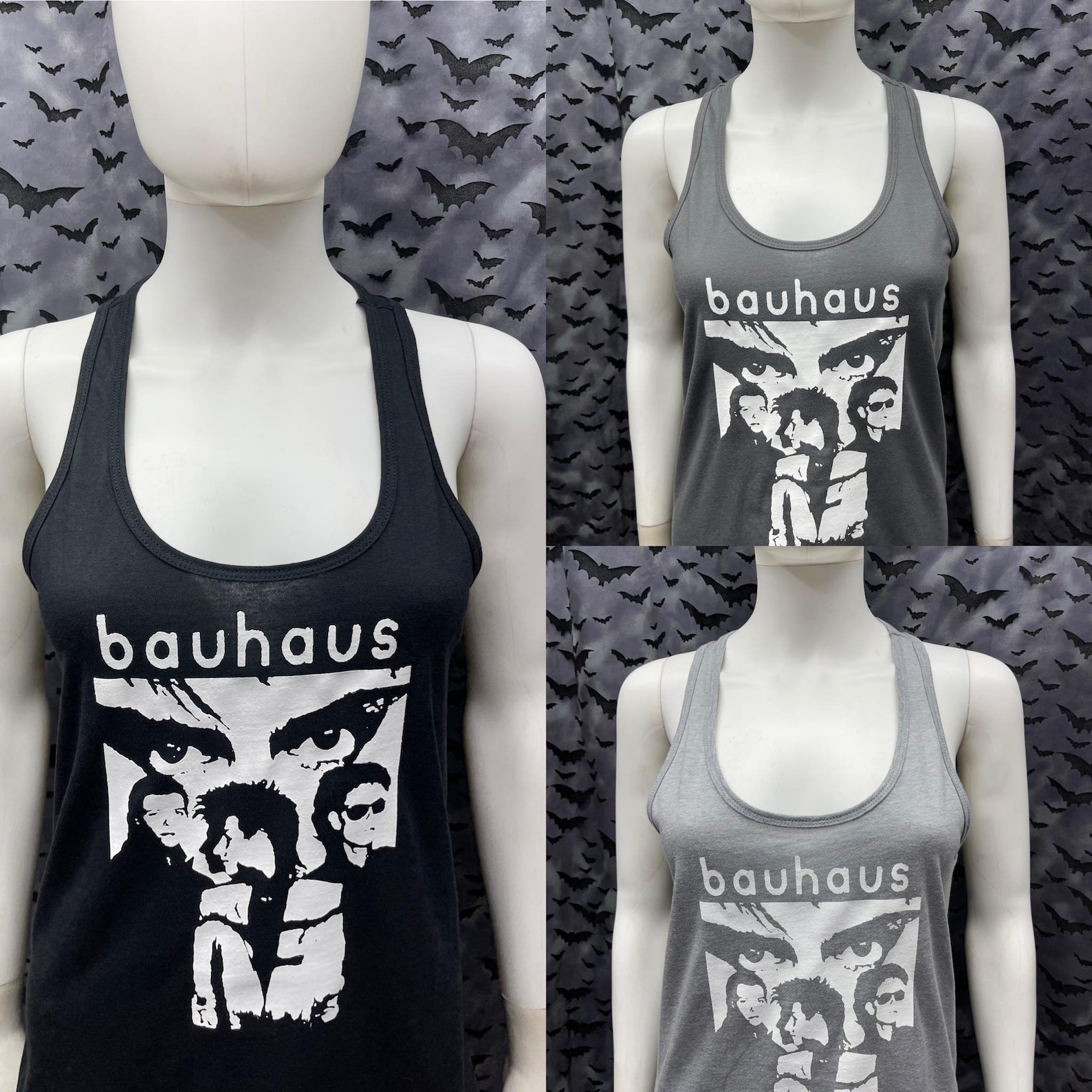 Bauhaus Graphic Tank Top - Sleeveless Goth Deathrock Racerback - Etsy