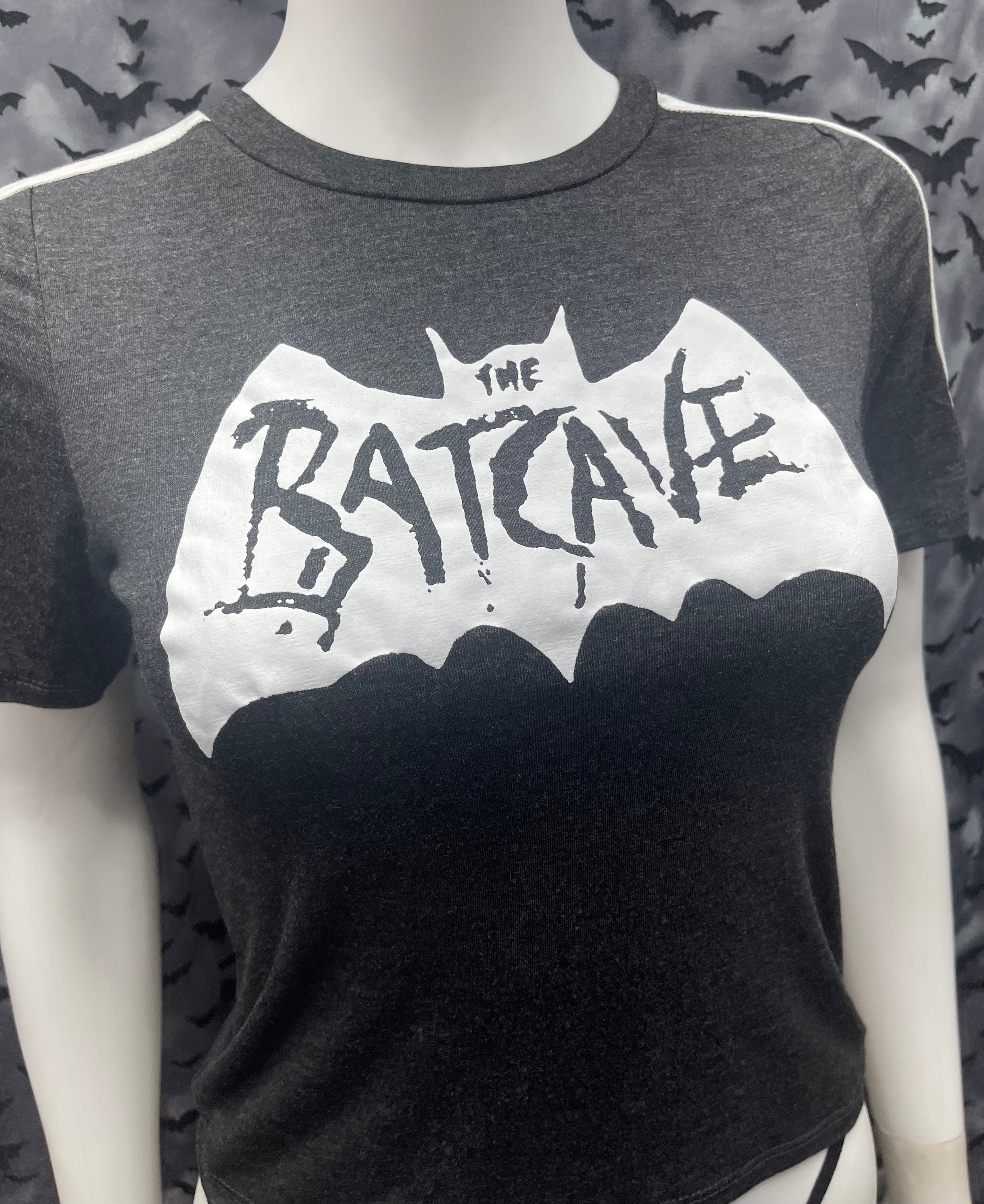 Batcave fashion striped sleeves top goth deathrock gothic | Etsy