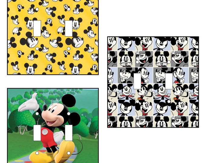 Dual Toggle Mickey Lightswitch - Etsy