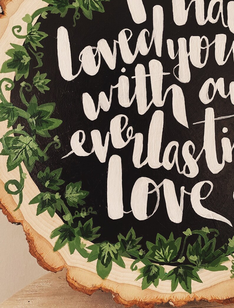 Made-to-order CUSTOM Wood Round Quotes Acrylic Paint on - Etsy