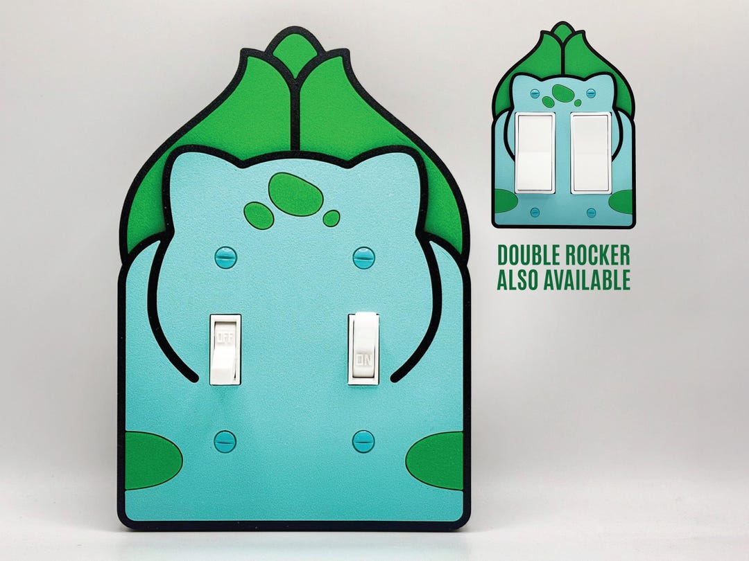Pokemon Double Switch Cover, Pokemon Room, Bulbasaur Decor for Kids ...