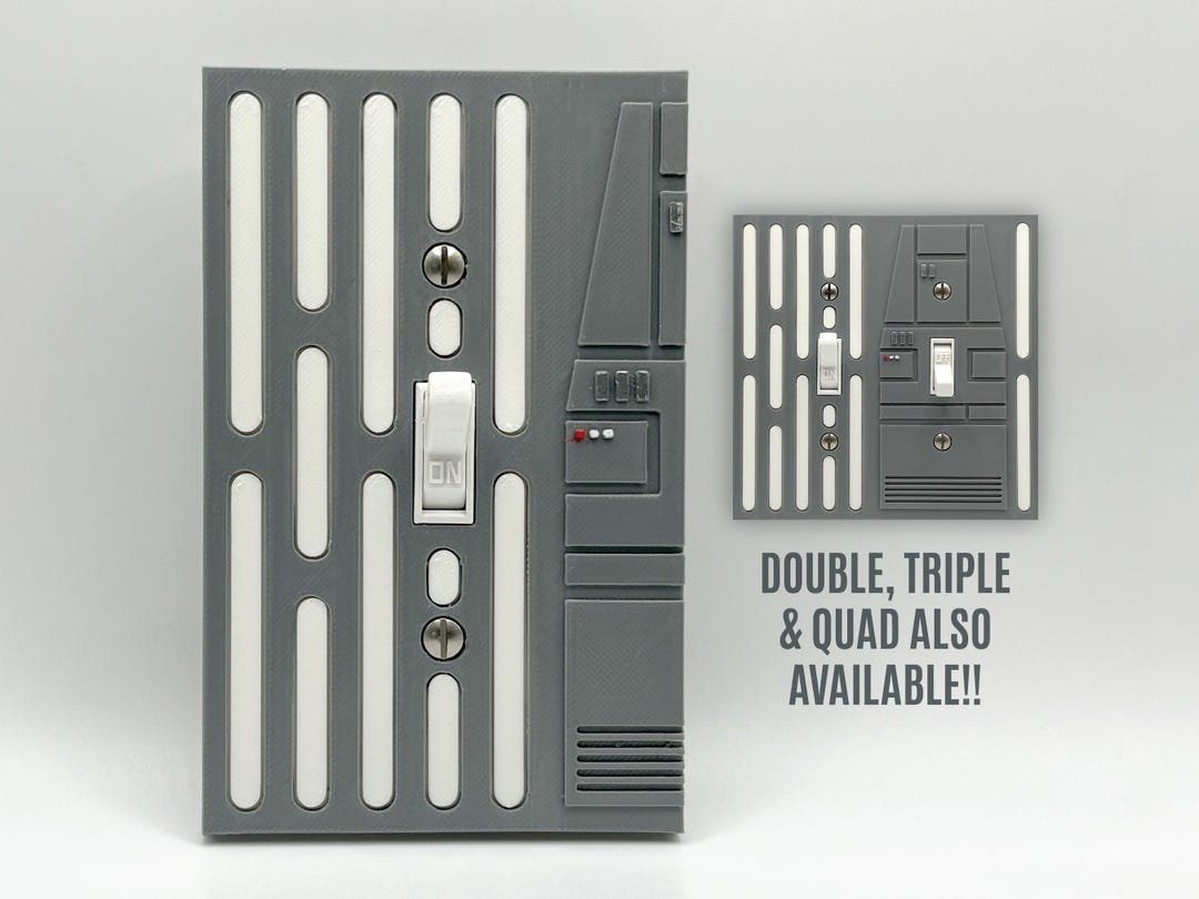 Star Wars Death Star Light Switch Cover, Gamer Room Decor - Etsy
